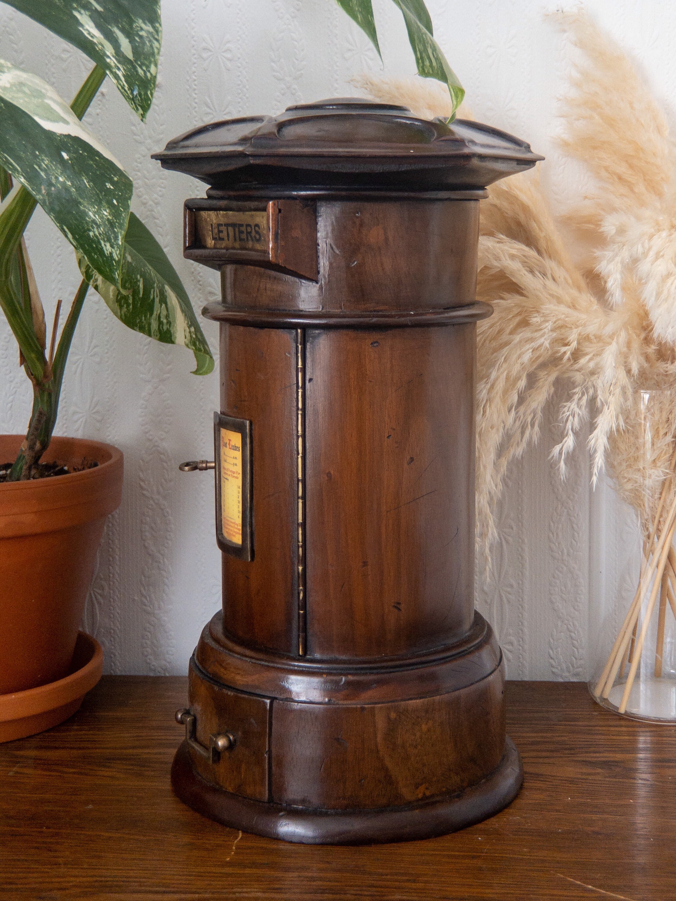 Miniature Mahogany Wood Post Box English Victorian Style - Etsy