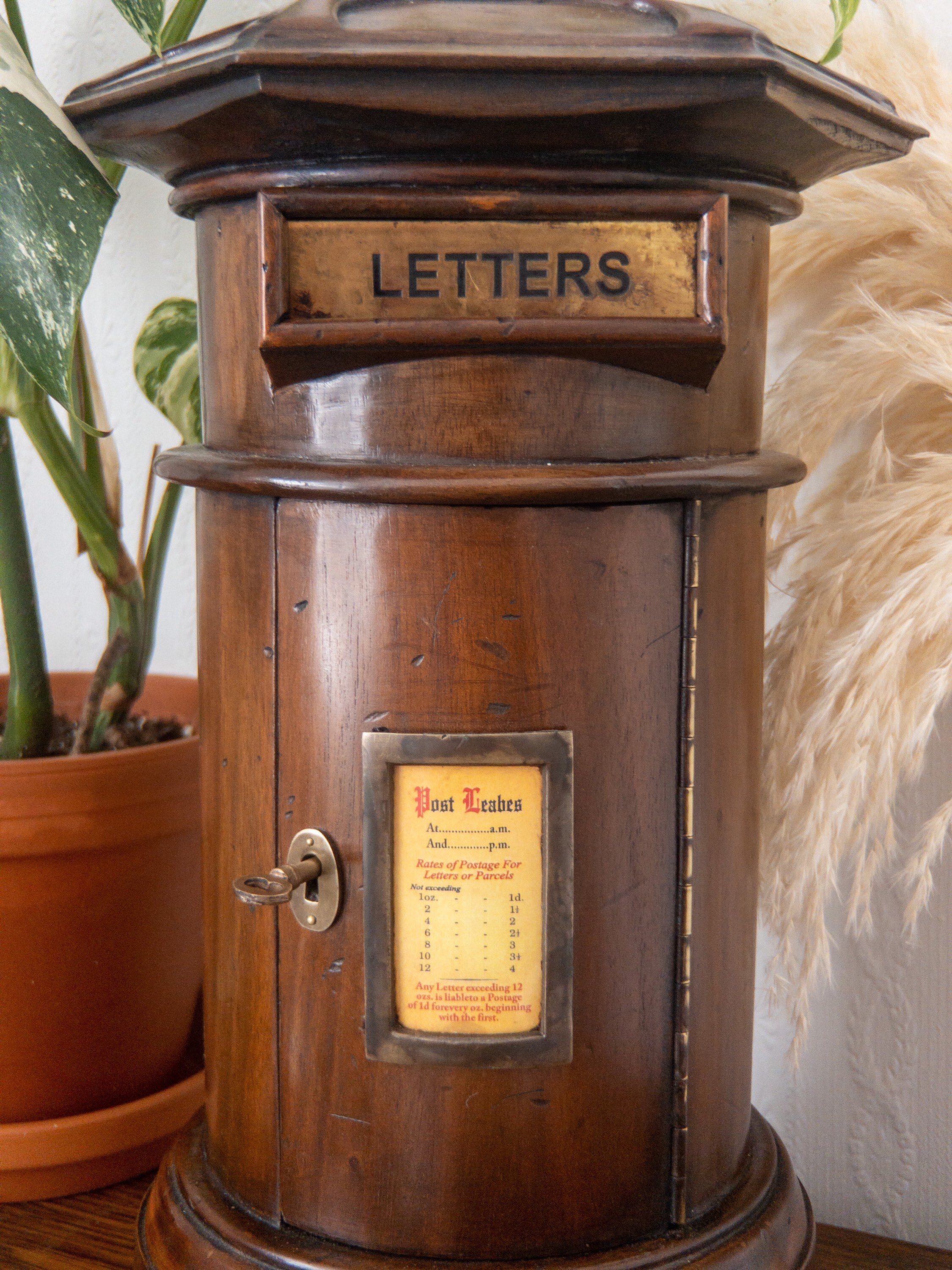Miniature Mahogany Wood Post Box English Victorian Style - Etsy