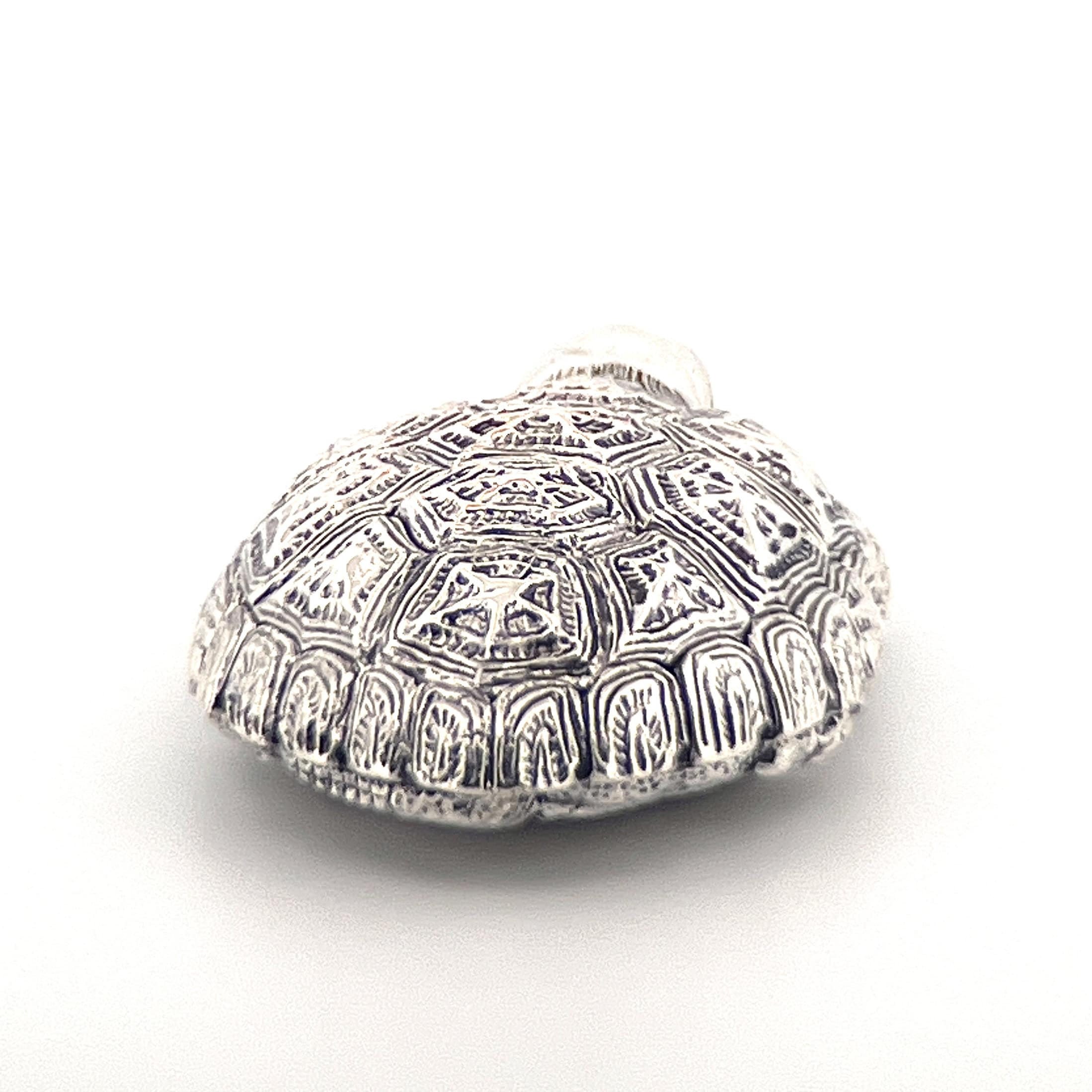 Rare Silver Turtle Perfume Bottle With Cute Shell, Ocean Marine Animals ...