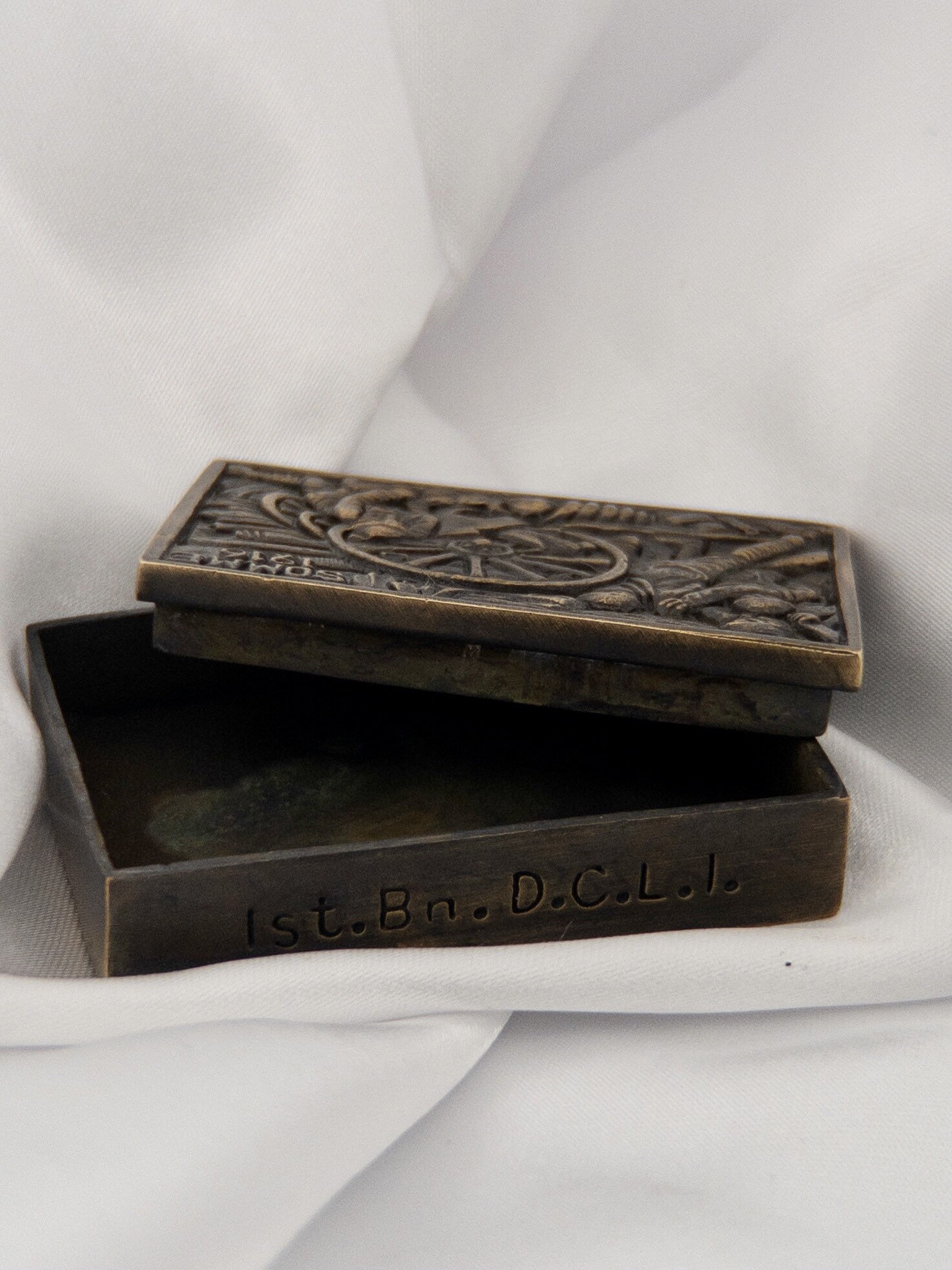 WW1 Brass Trinket Box, Snuff Box, Match Safe, Great War Memorabilia ...