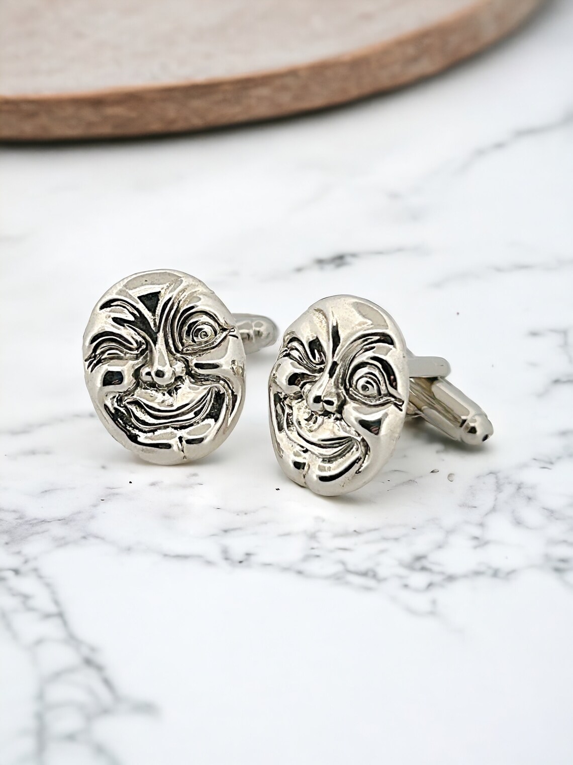 Fine Silver Humpty Dumpty Mens Cufflinks, Groomsman, Father's Day ...
