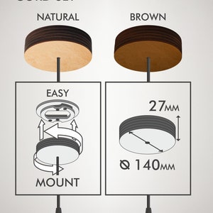 Natural ELLIPSE GLASS Lampshade, Wood Ceiling Light, Scandinavian ...