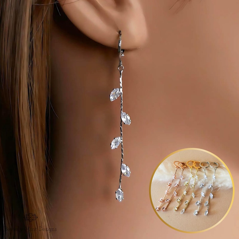 Long Dangle Earrings - Etsy