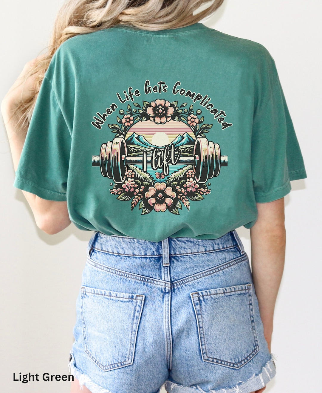 When Life Gets Complicated Tshirt, Gym Shirt for Her, Gym Pump Cover ...
