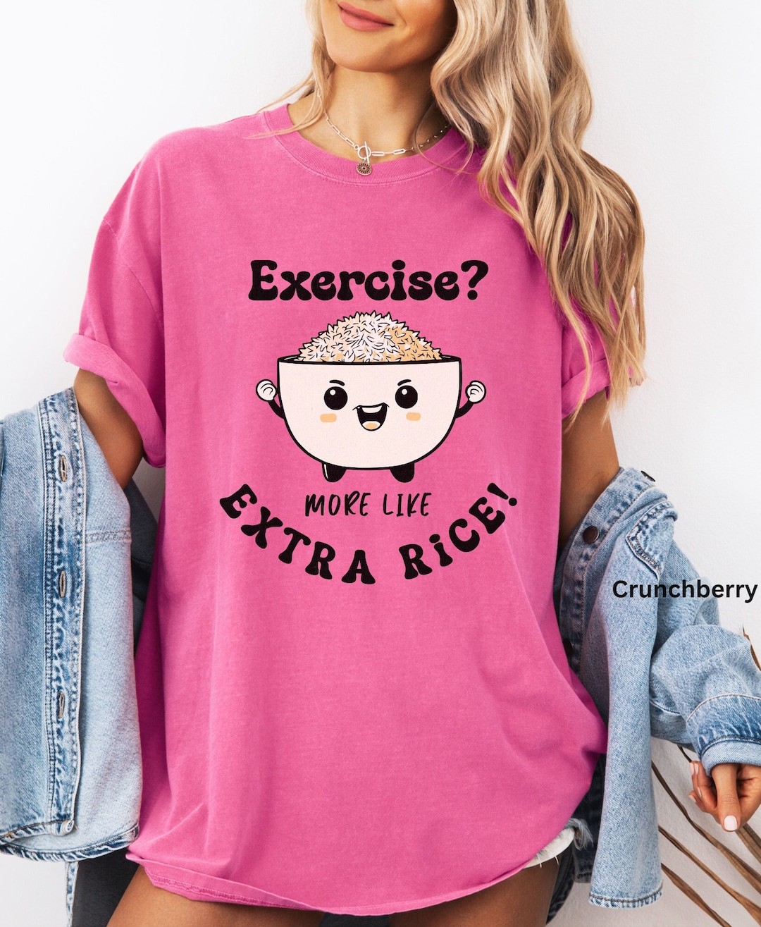 Exercise More Like Extra Rice Tshirt, Pump Cover T Shirt, Gym Shirts ...