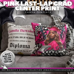 Pink Last Lap Graduation Shirt Template: 3D All-over Print (digital ...