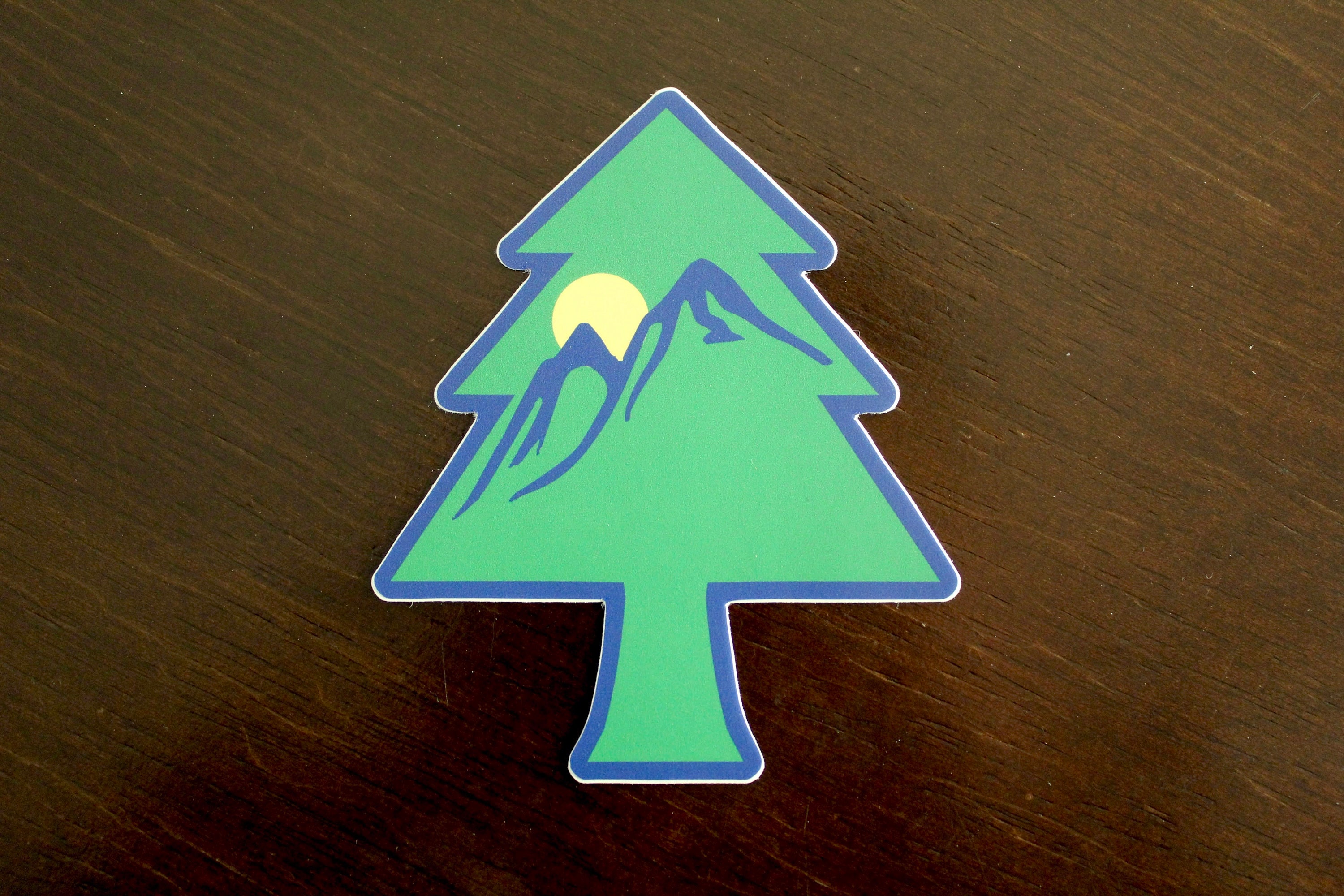 Happy Pine Tree Sticker - Etsy