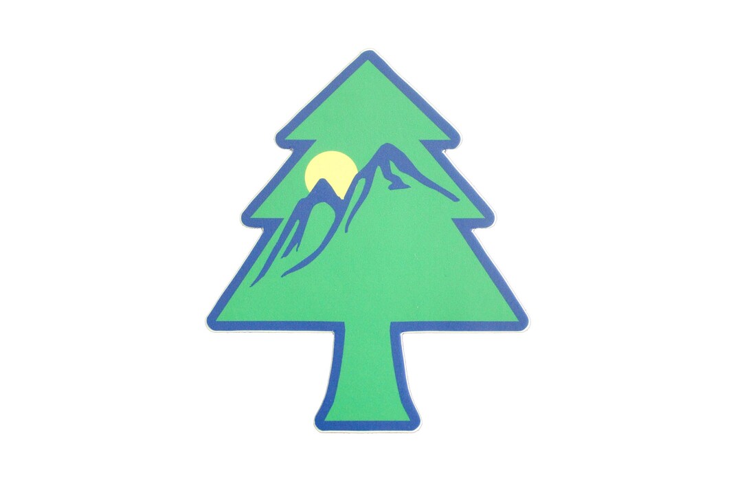 Happy Pine Tree Sticker - Etsy