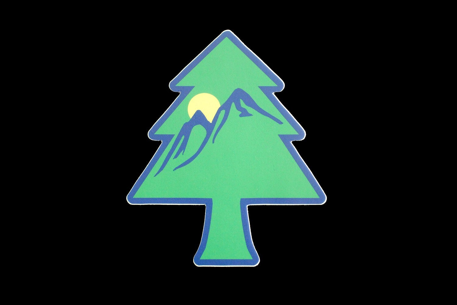 Happy Pine Tree Sticker - Etsy