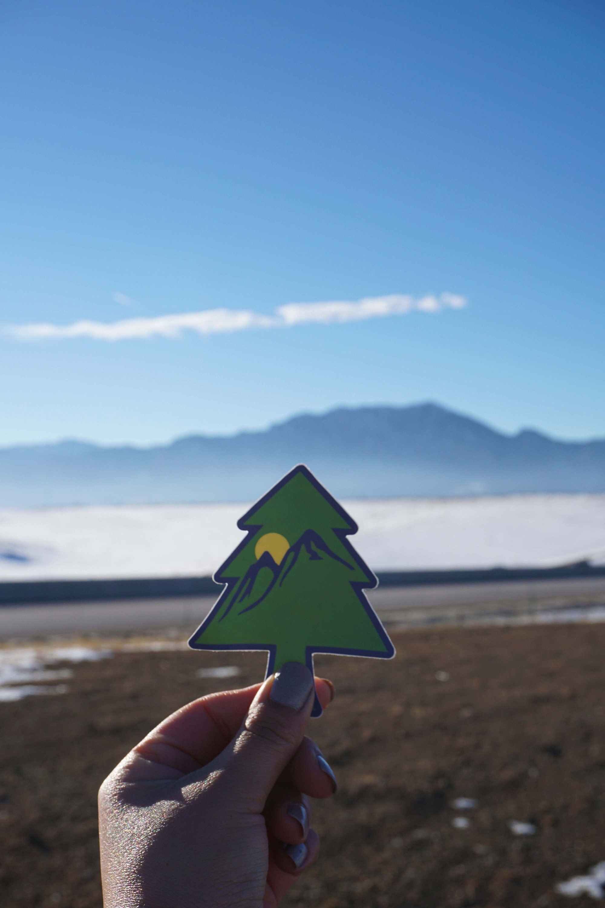 Happy Pine Tree Sticker - Etsy