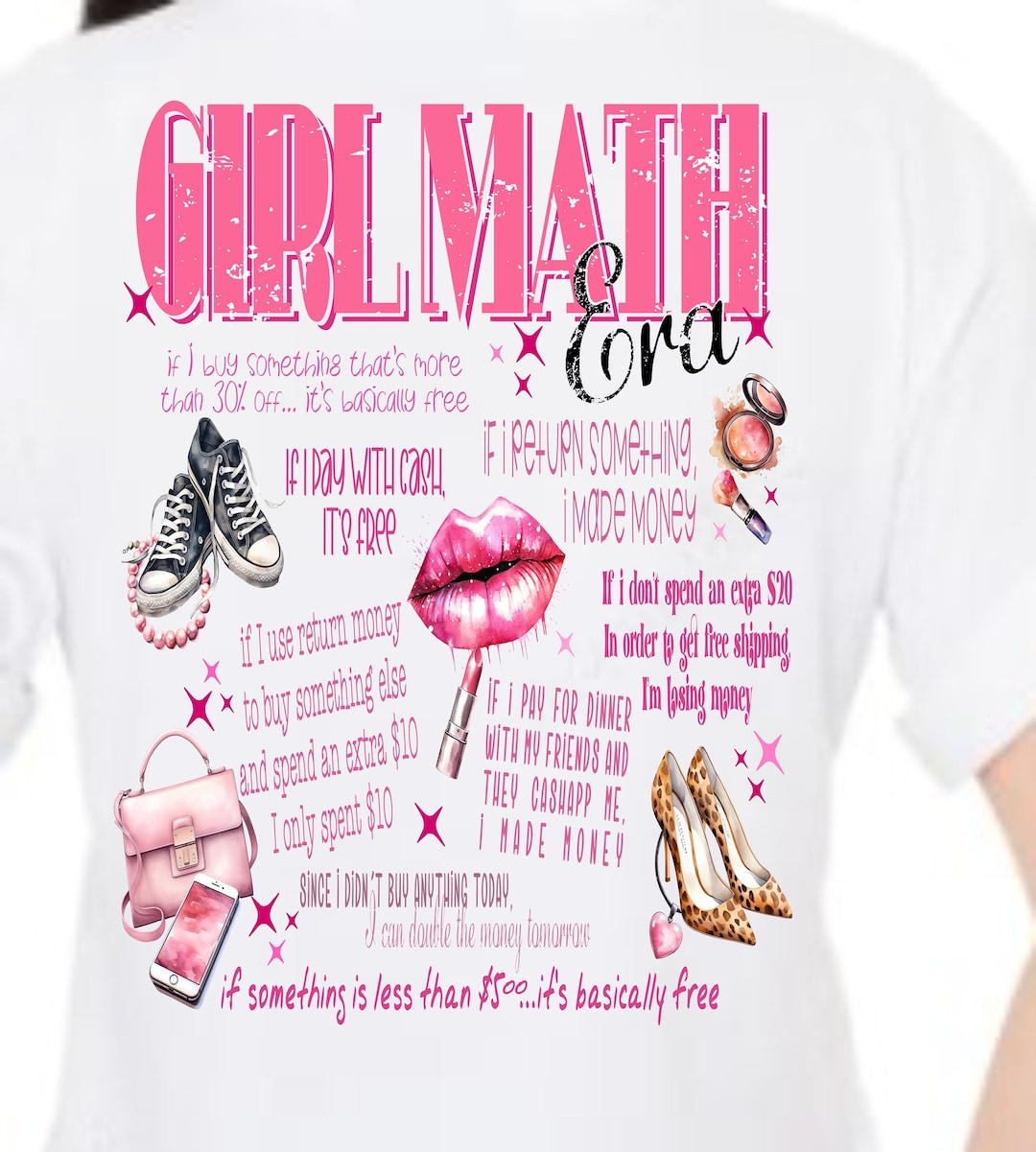GIRL MATH Tshirt DTF Sublimation File - Etsy
