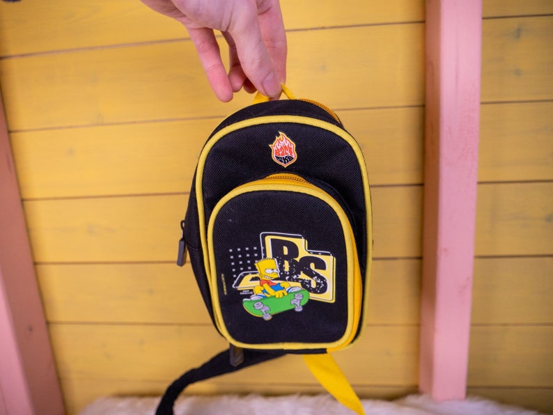 Retro Vintage Bart Simpson Shoulder Bag the Simpsons Bumbag Childhood ...