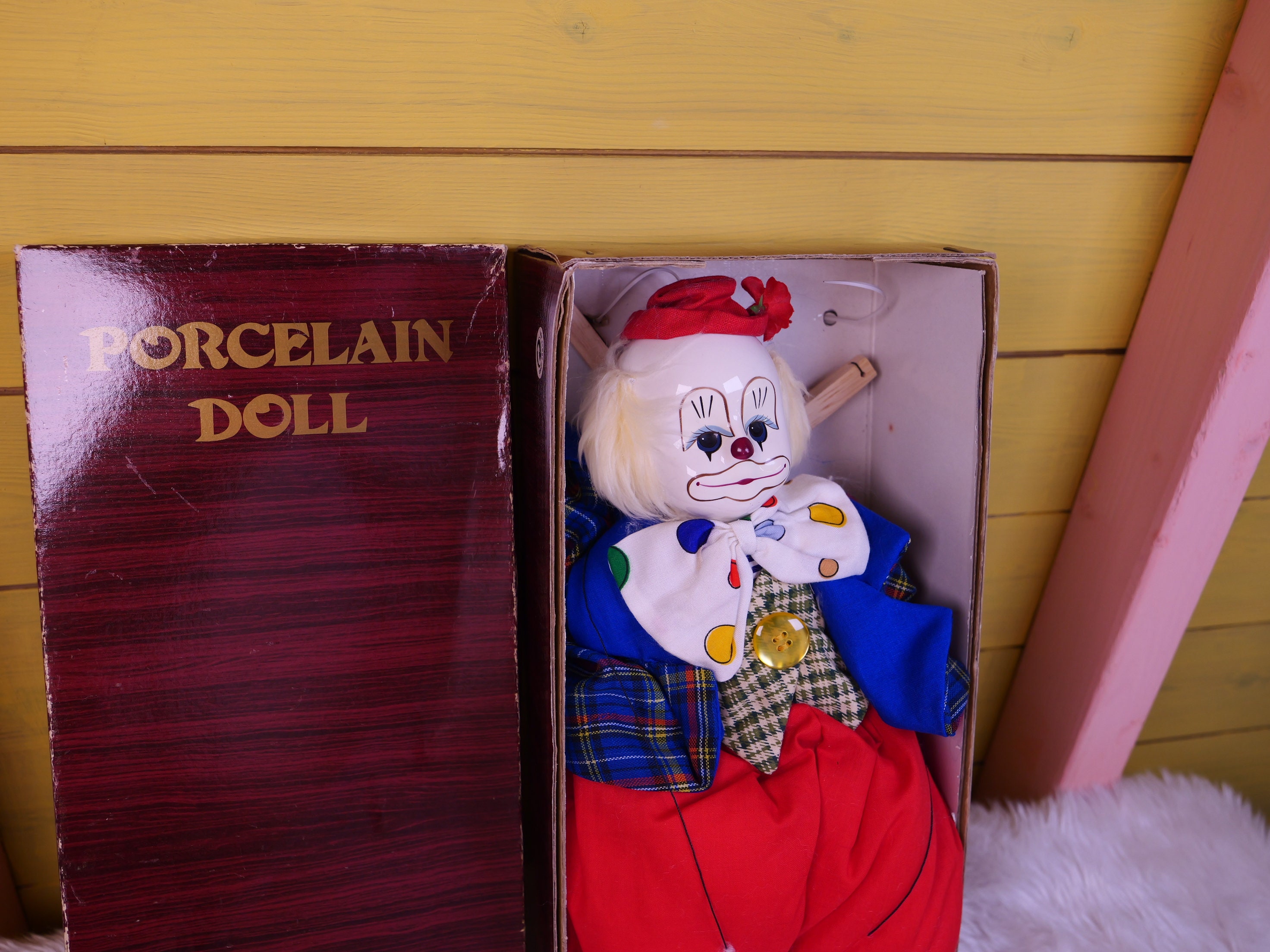 Amazing Vintage Clown Puppet Doll Rare Haunted Collectible - Etsy