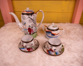 Japanese Antique Tea Set | Etsy