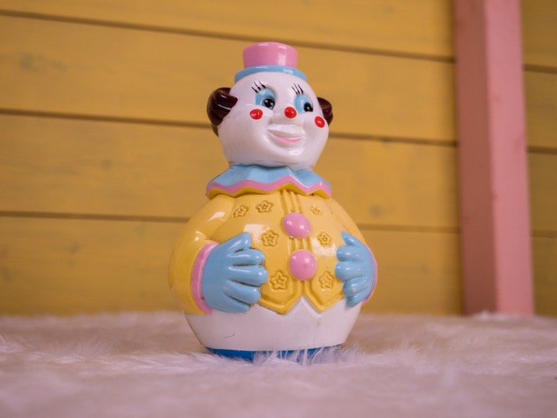 Amazing Vintage Clown Wobble Doll Toy Retro Creepy Cute Gift Rare - Etsy