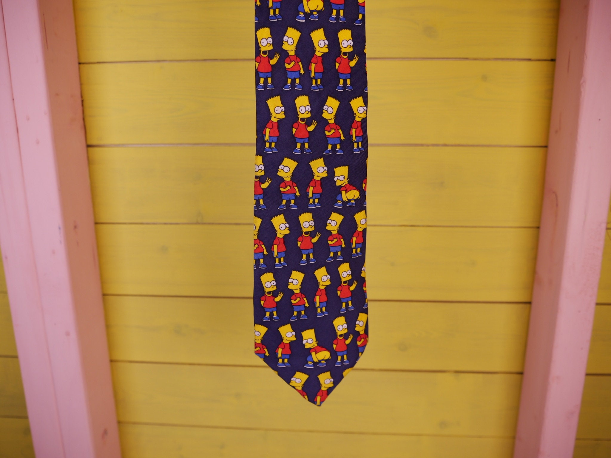 Retro Bart Simpson the Simpsons Novelty Silk Neck Tie - Etsy