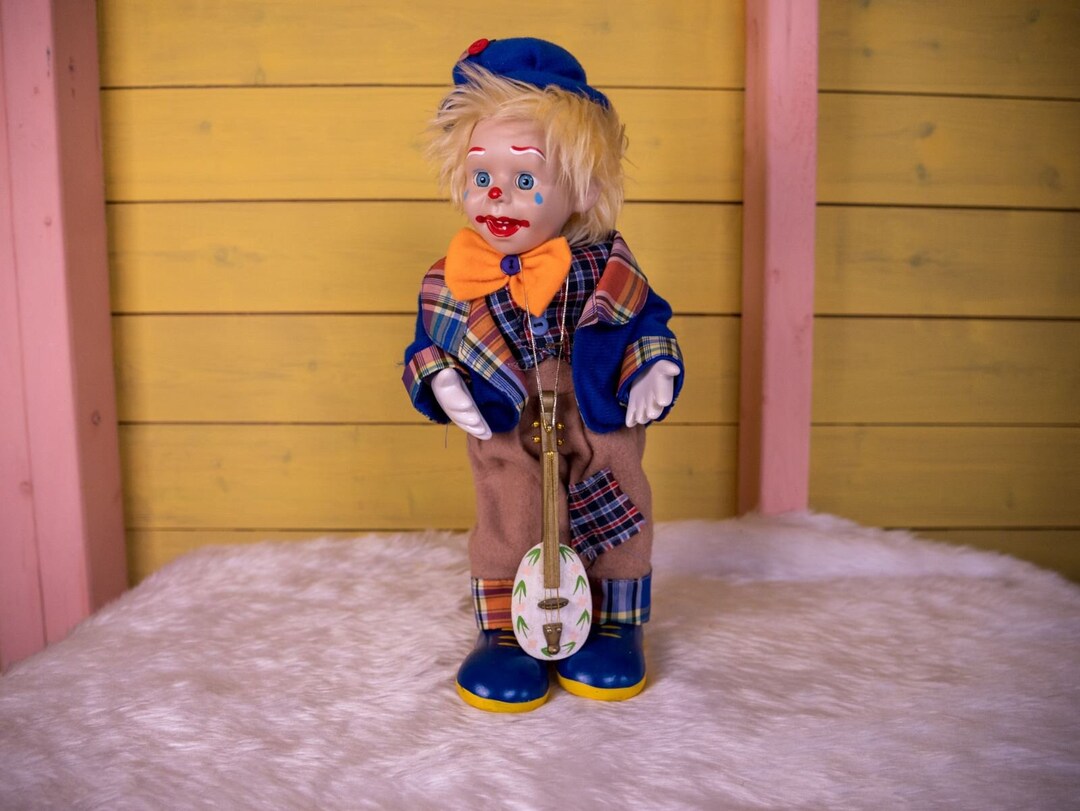 Vintage Clown Doll Haunted Creepy Horror Unique Collectible - Etsy