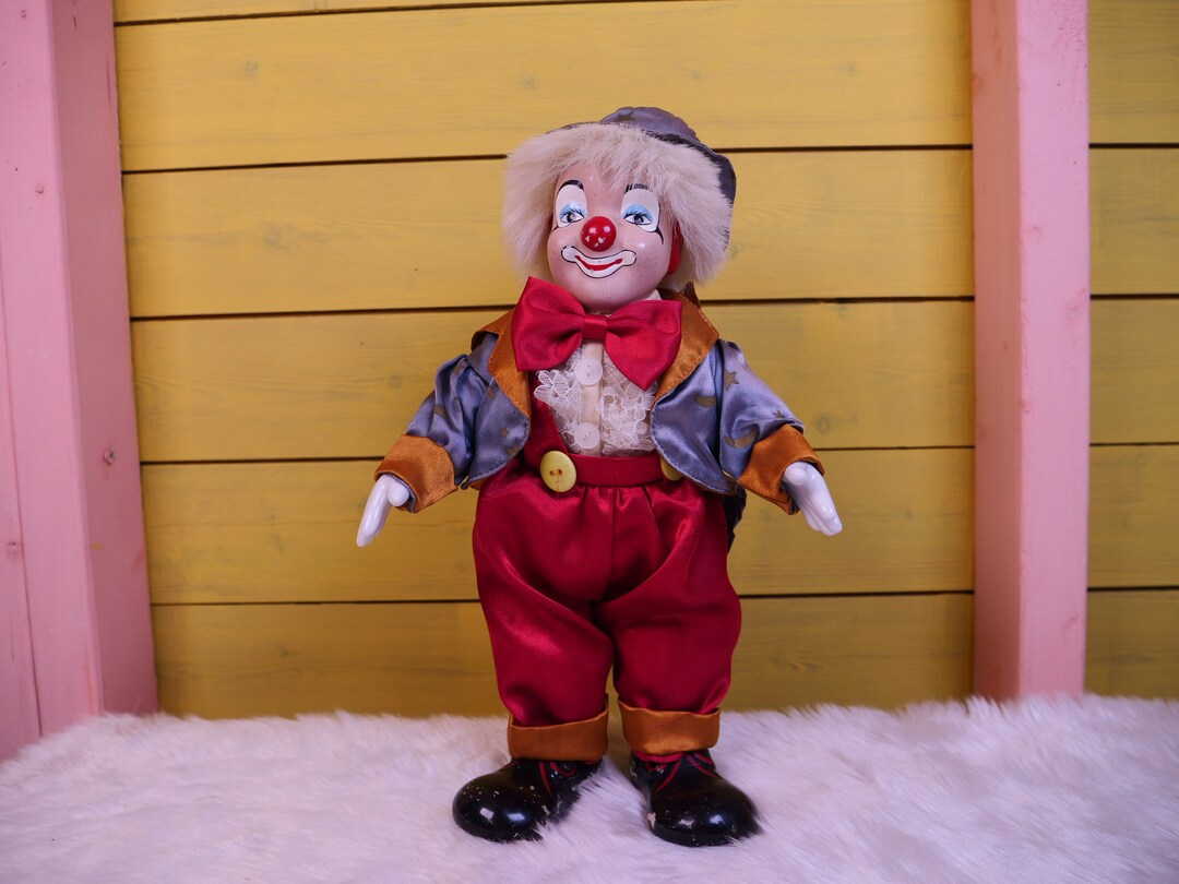Unique Vintage Creepy Clown Haunted Doll - Etsy