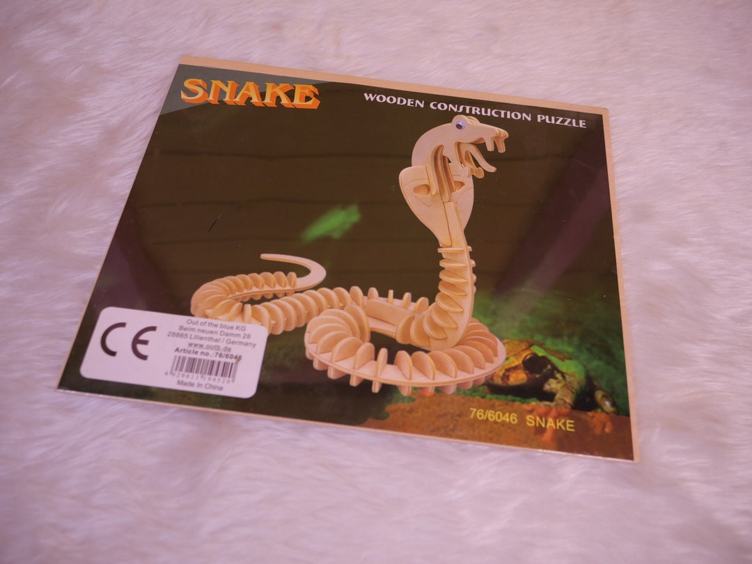 Retro 00s Snake Wooden Construction Puzzle - Etsy