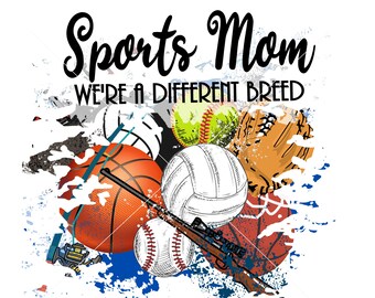 Sports Mom Sublimation Design - Etsy