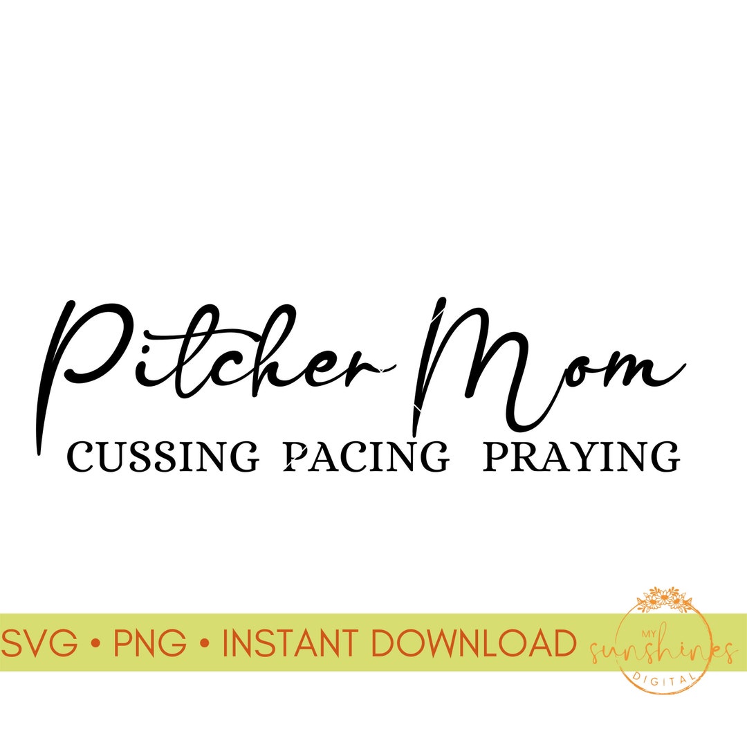 Softball Pitcher Mom SVG | Baseball Pitcher Mom SVG | Pitcher Mom ...