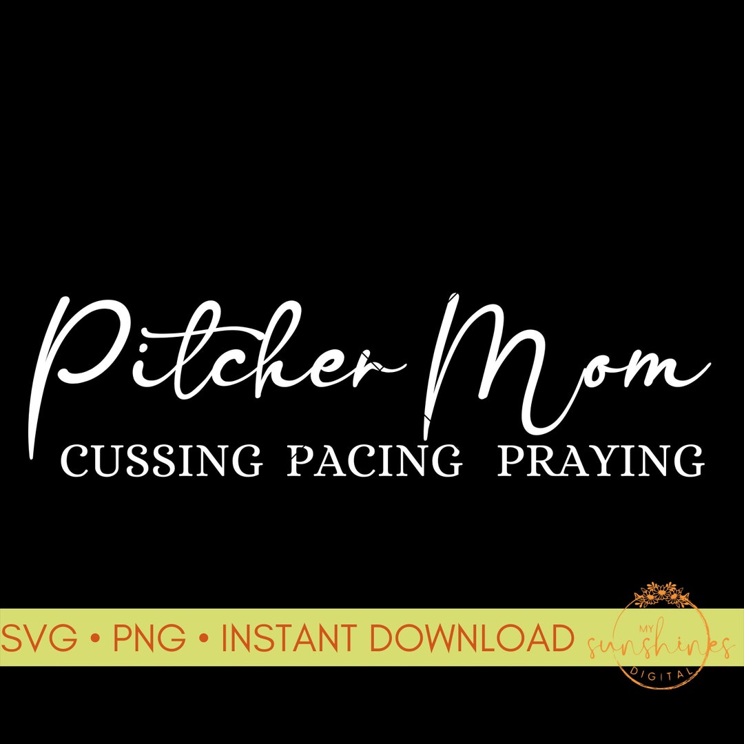 Pitcher Mom SVG | Baseball SVG | Pitcher Mom PNG | Softball Svg ...