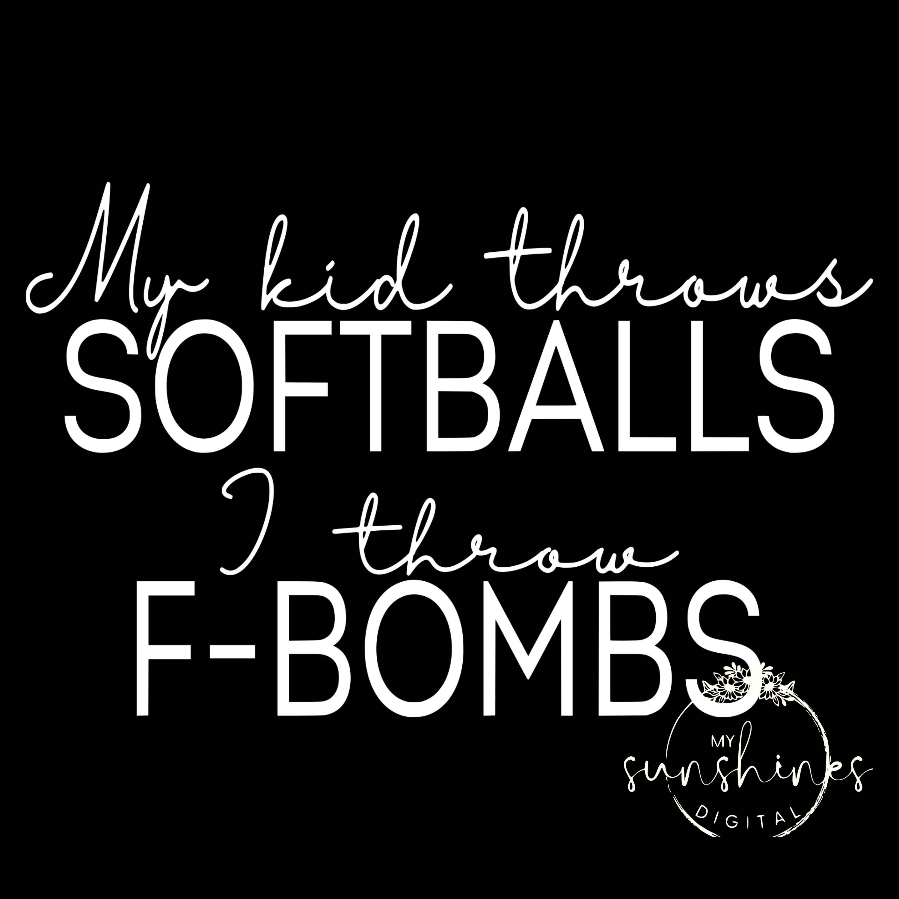 Funny Softball Digital Design SVG Funny Softball Digital - Etsy