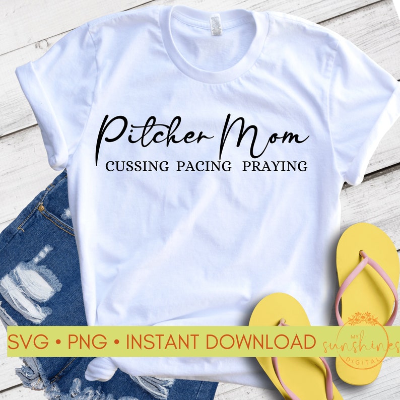 Softball Pitcher Mom SVG Baseball Pitcher Mom SVG Pitcher - Etsy