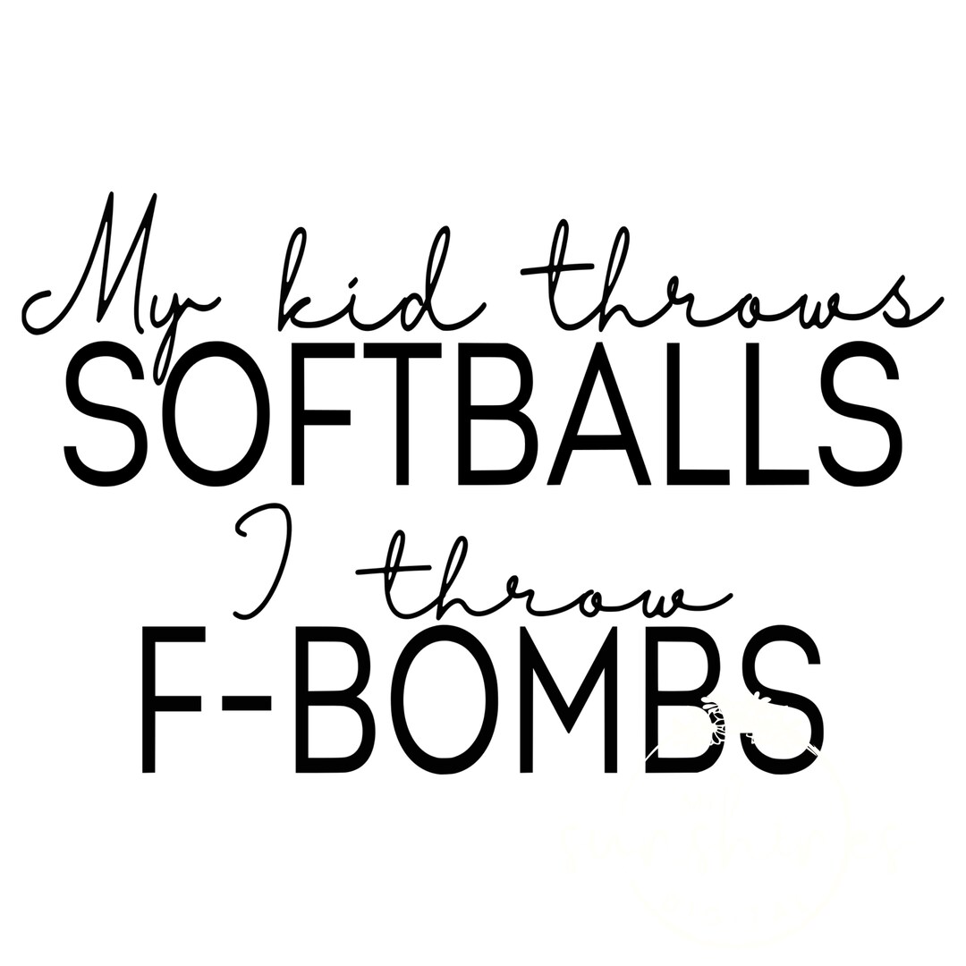 Funny Softball Digital Design SVG | Funny Softball Digital Design ...