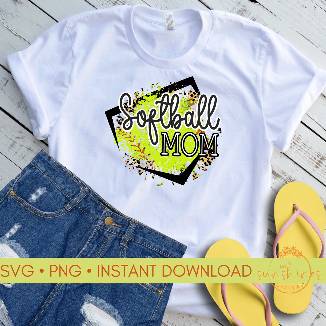 Softball Mom SVG | Softball Mom PNG | Softball Mom Sublimation ...