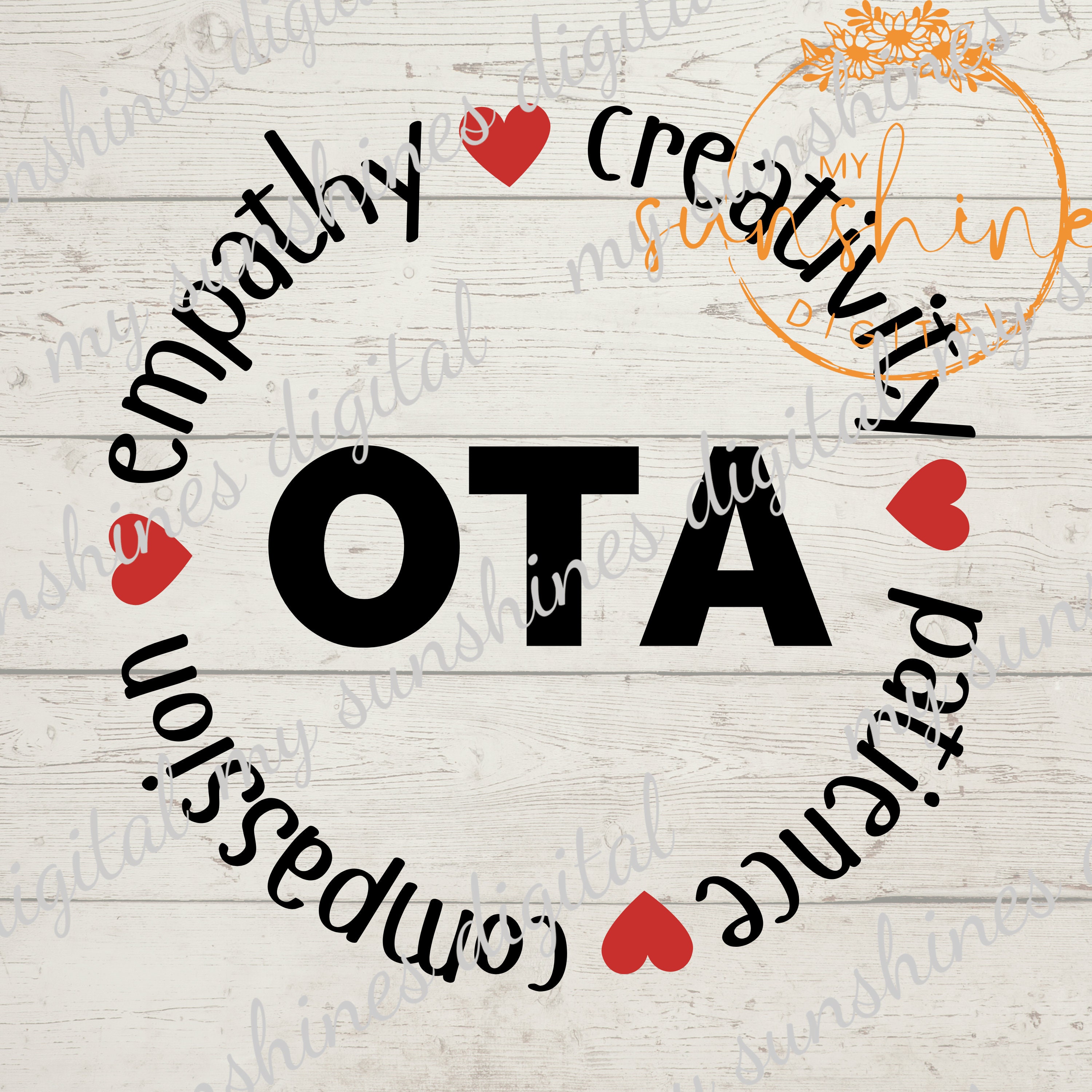 OTA Svg Occupational Therapist Assistant Svg OTA Png - Etsy
