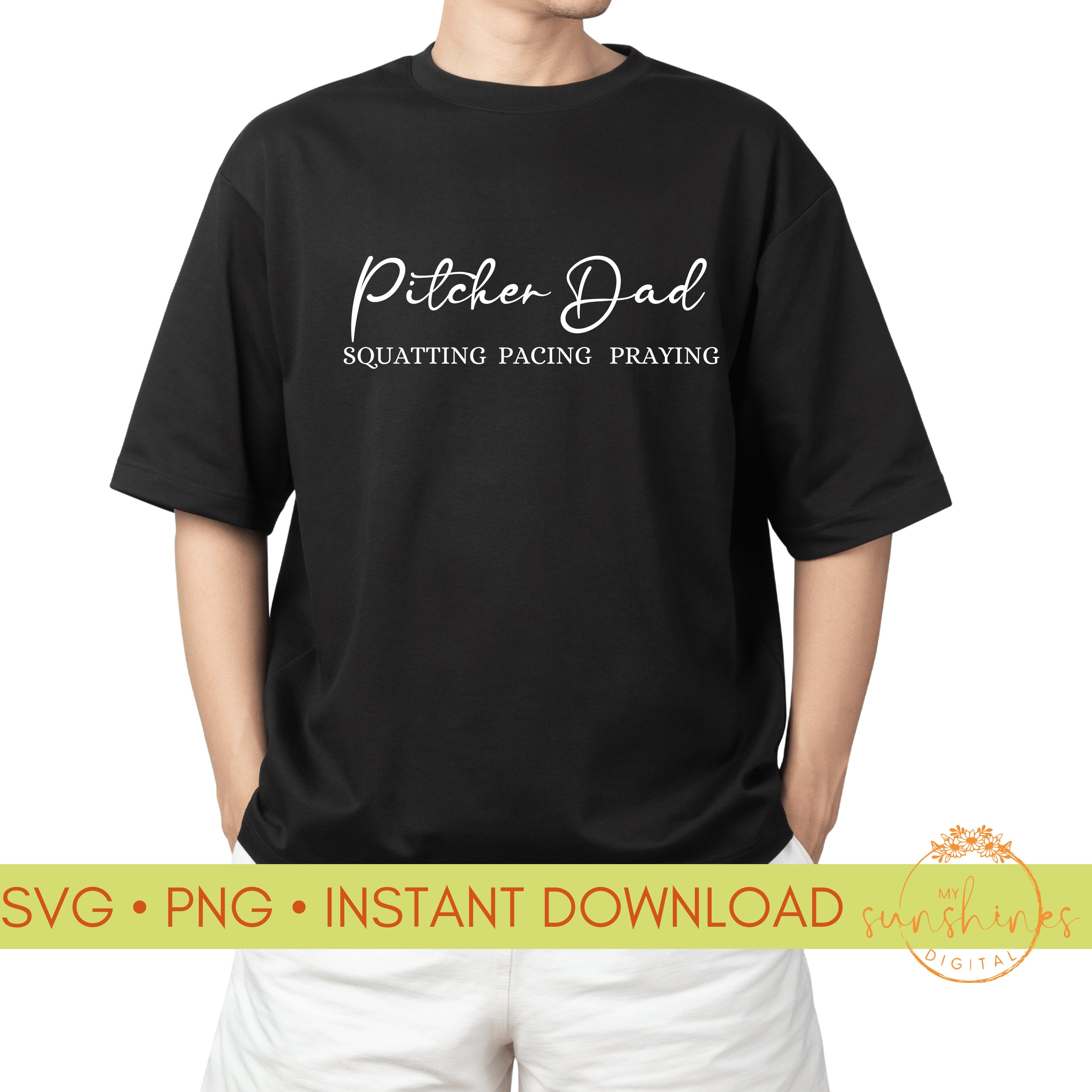 Softball Pitcher Dad SVG | Baseball Pitcher Dad SVG | Pitcher Dad ...