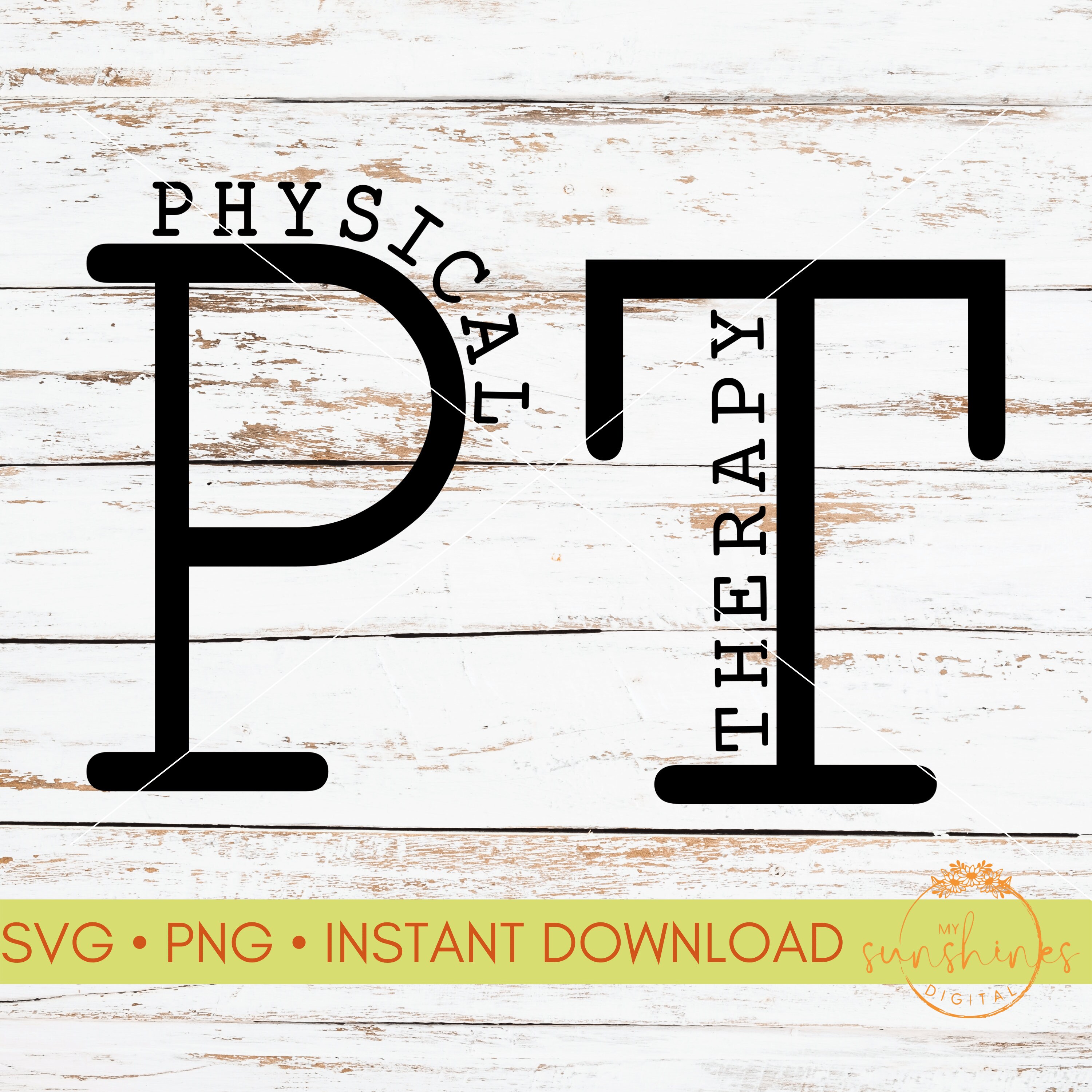 PT Svg Physical Therapy Physical Therapist Png PT Png PT Cut Files ...