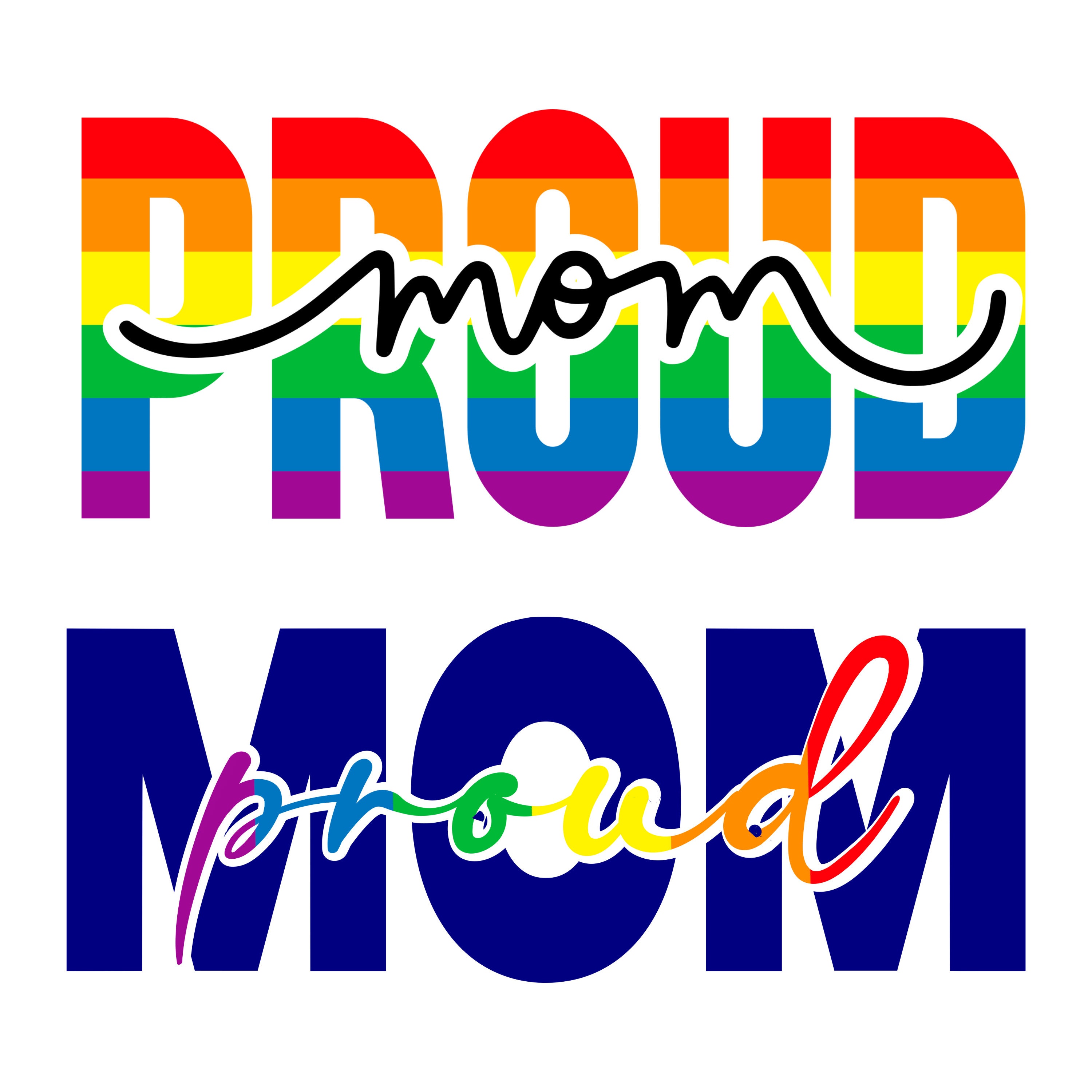 Proud Mom Png Pride Month PNG Pride Month Mom Design LGBTQIA - Etsy