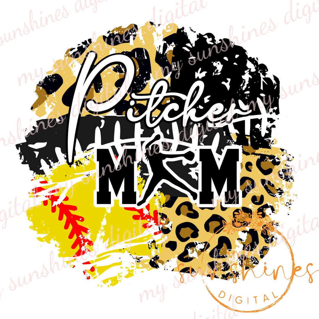 Pitcher Mom Digital Sublimation Pitcher Mom PNG softball Mom PNG ...