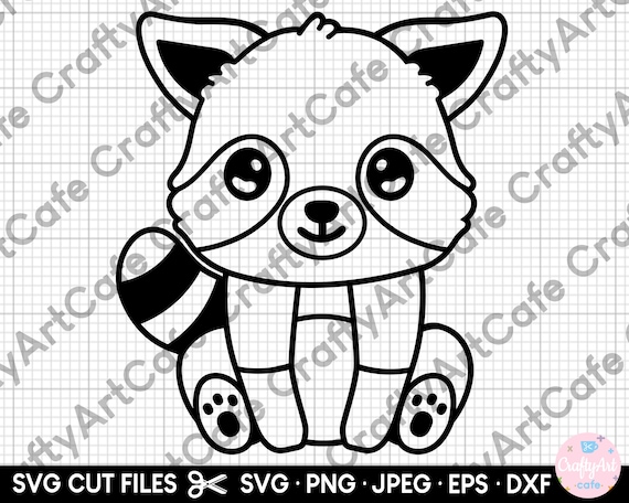 Red Panda Svg for Cricut Red Panda Silhouette Svg Cut File Red | Etsy