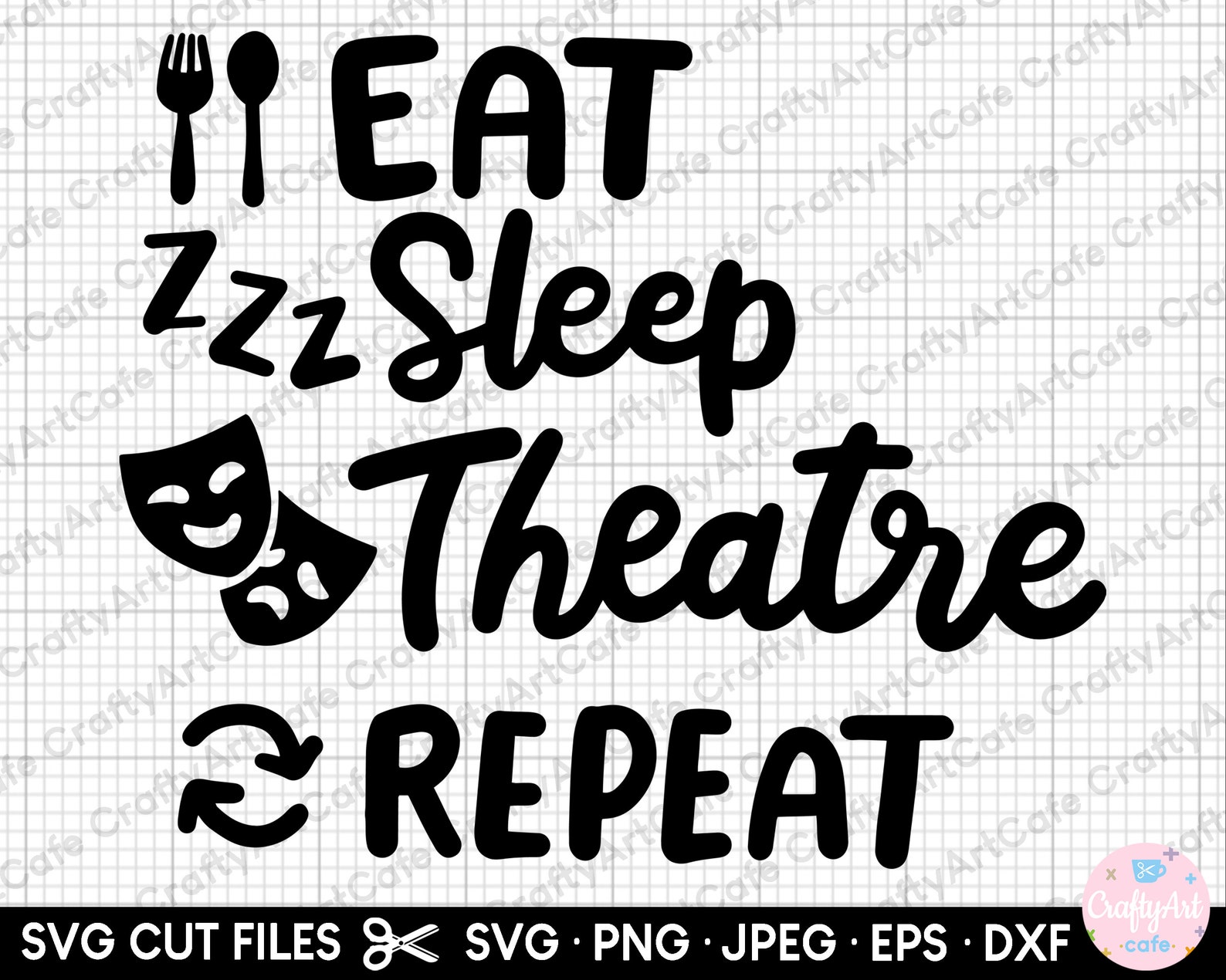 Theater Svg Theater Png Actor Svg Actress Svg Cricut Commercial Use Eat ...