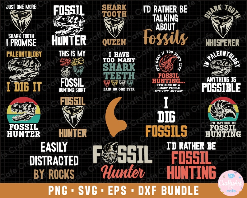 Fossils Png Fossils Svg Fossils Png Bundle Sublimination Commercial Use ...