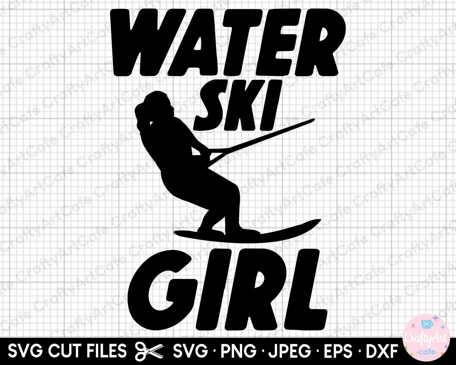 Water Ski Svg File for Cricut Free Commercial Use Water Ski Png - Etsy