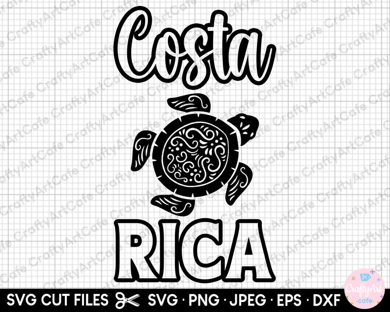 Costa Rica Svg Png - Etsy