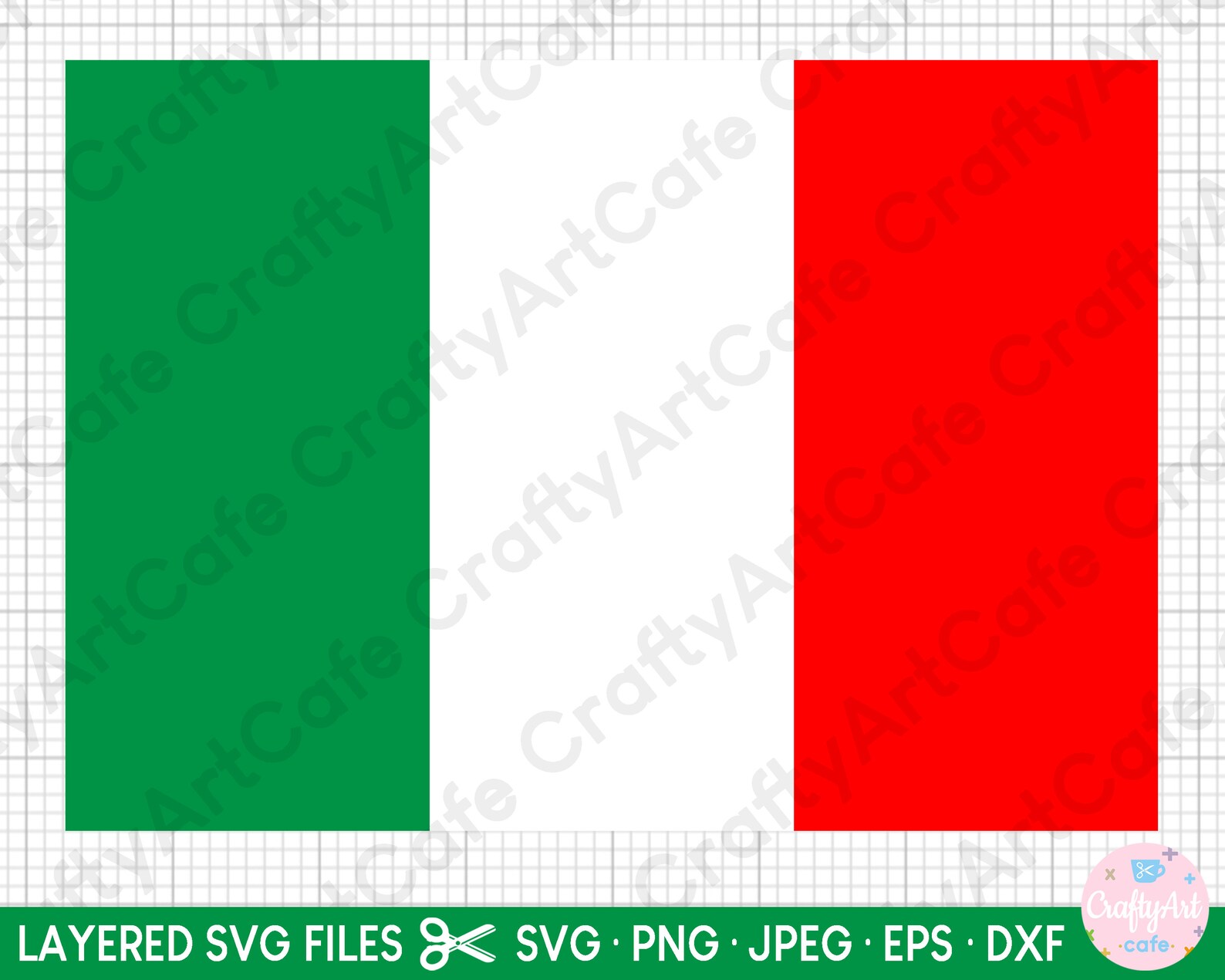 Italian Flag Svg Png Vector Clip Art - Etsy