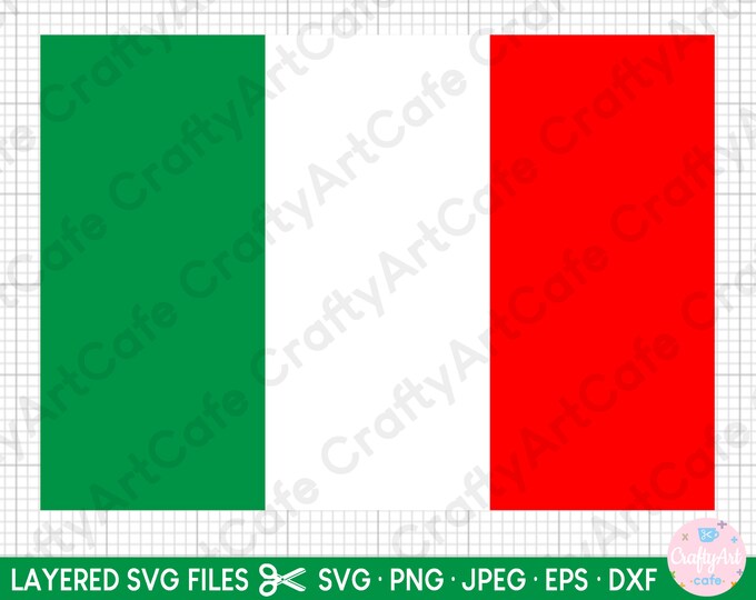 Italian Flag Svg Png Vector Clip Art - Etsy