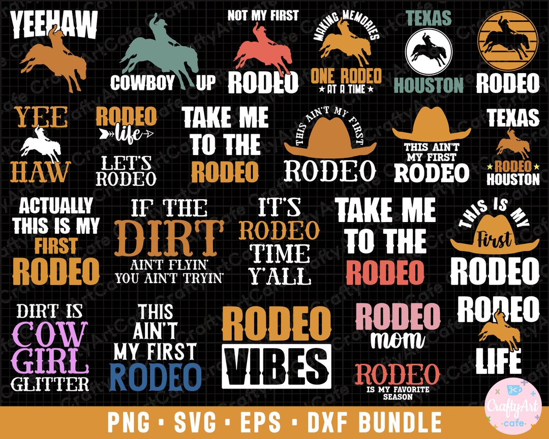 Rodeo Png Rodeo Svg Rodeo Png Bundle Sublimination Commercial Use Rodeo ...