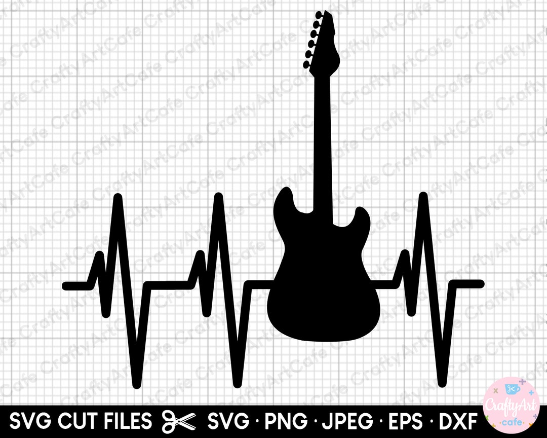 Guitar Svg File for Cricut Shirt Free Commercial Use Guitar Png Guitar ...