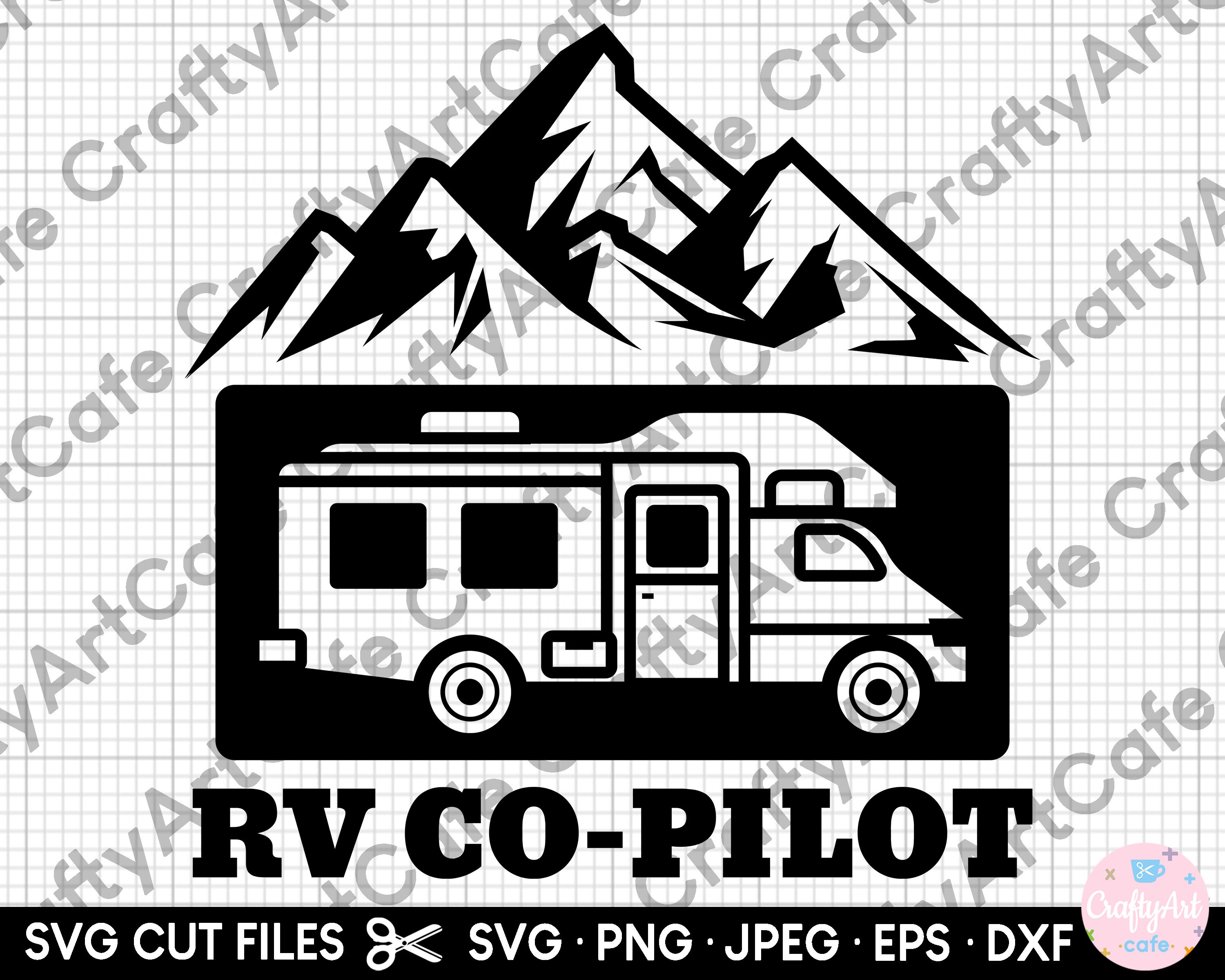 Rv Svg Rv Co Pilot Svg Camper Svg Camping Svg Cricut Cut File Png Epd ...