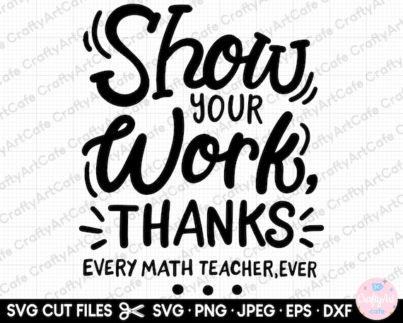 Math Teacher Svg Cut File Cricut Commercial Use Math Teacher - Etsy