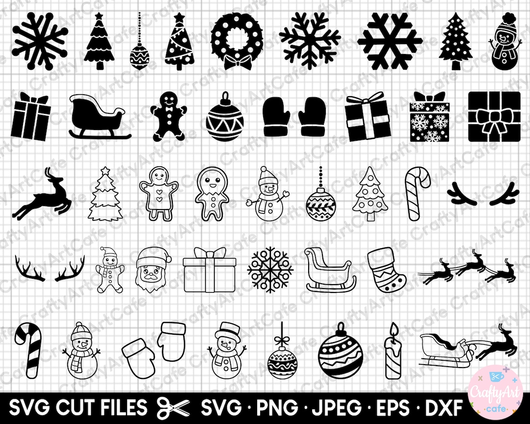 Christmas Design Bundle Svg Png Cricut Cut Files Commercial Use ...
