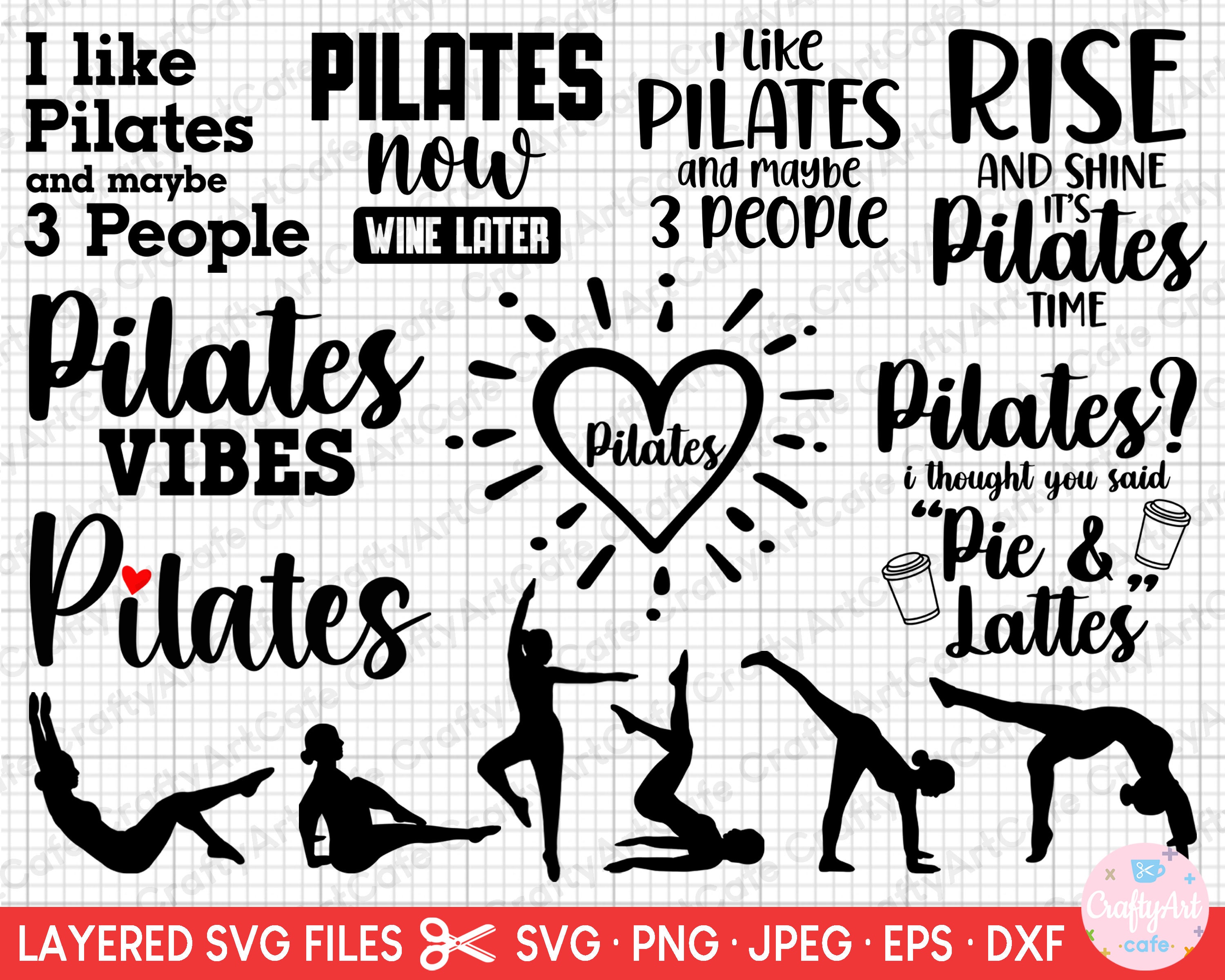 Pilates Svg Bundle Cricut - Etsy