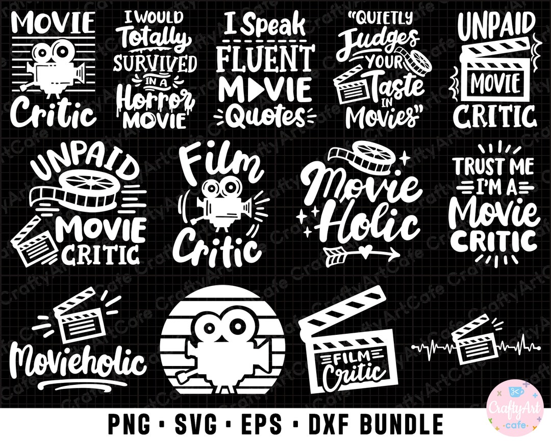 Movie Critic Png Movie Critic Svg Movie Critic Png Bundle Sublimination ...