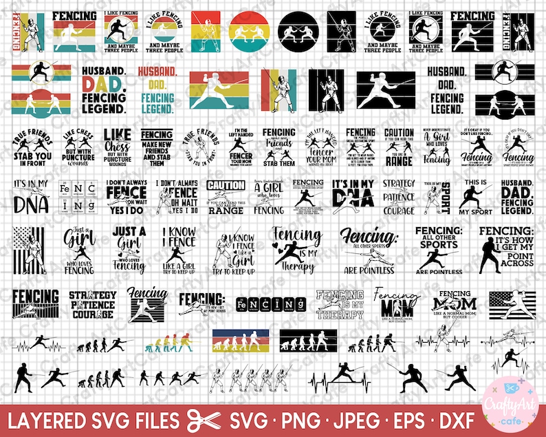 Fencing Svg Bundle Fencing Png Bundle Fencing Cut File Svg Bundle ...